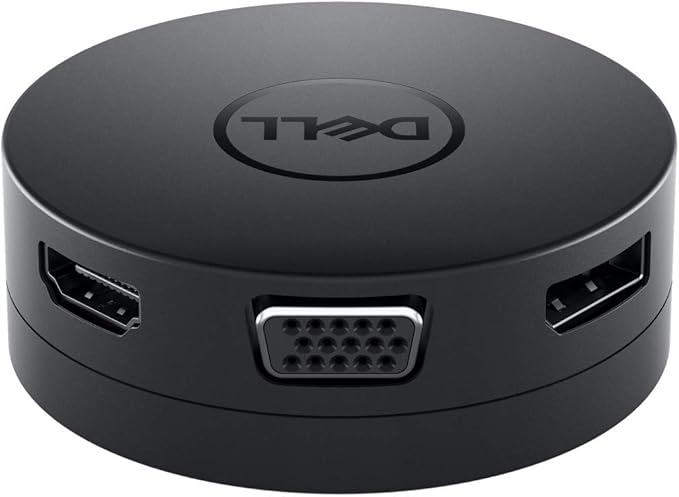 Dell DA-300 Adapter Base, Black, Wired, USB 3.0 (3.1 Gen 1) Type-C, USB ...