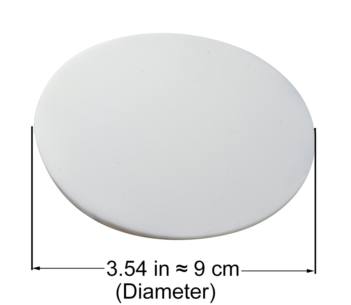 Door Knob Wall Shield, White Round Soft Rubber Wall Protector Self ...