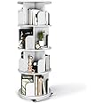 Amazon.com: Nidouillet Rotating Bookshelf, 4 Tier Revolving Bookcase ...
