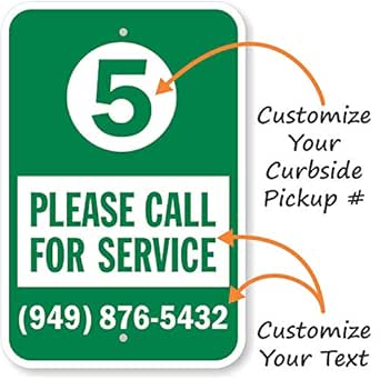 SmartSign Customize Your Own Spot Number and Phone Number to This ...
