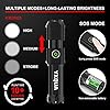 YXQUA 2 Pack USB Rechargeable Flashlight - Small & Bright LED Mini ...