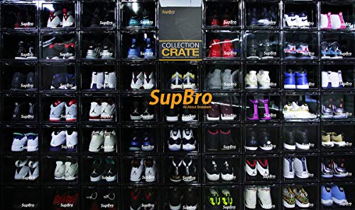 SupBro Collection Crate - Easy Access Storage Shoes Box -Plastic ...
