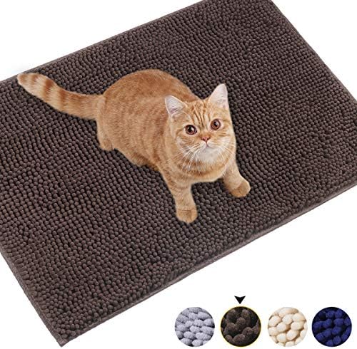 Vivaglory Large Litter Box Mat 35"× 25", Waterproof Microfiber Cat ...