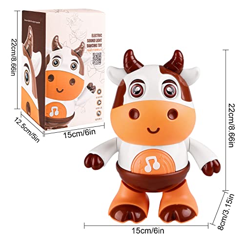 Avitorry Baby Cow Musical Toys 2023 New Dancing Walking Baby Cow Toy ...