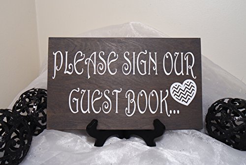 Buy Please Sign Our Guest Book Wedding Sign, Please Sign Wedding Sign ...