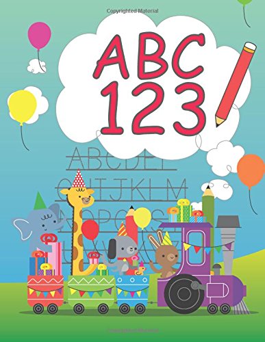 ABC 123 - Cursive Handwriting Practice: Simple Printing Practice Books ...