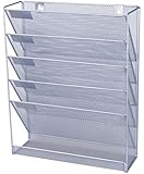 Wall Mounted 5 - Tier Newspaper Magazine Rack: Amazon.co.uk: Office ...