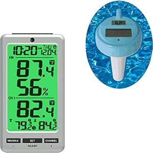 Amazon.com: Ambient Weather WS-25 Wireless 8-Channel Floating Pool and ...