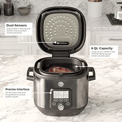 Magnifique 6 Quart Multi Slow Cooker with Two Temperature Probe ...