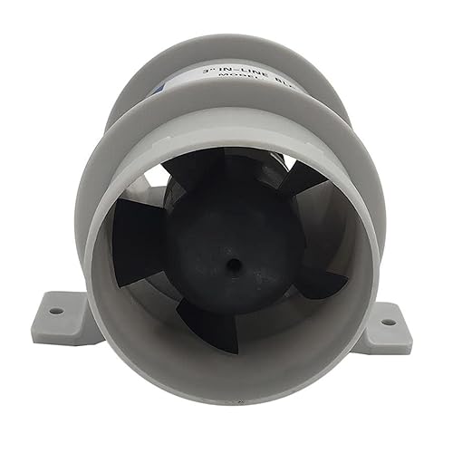 Homyl 3 inch Silent Inline Blower, 12V Quiet Air-Flow Turbo Fan for Air ...