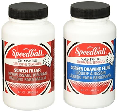 Speedball Screen Drawing Fluid and Screen Filler Set, 8 fl oz Each for ...