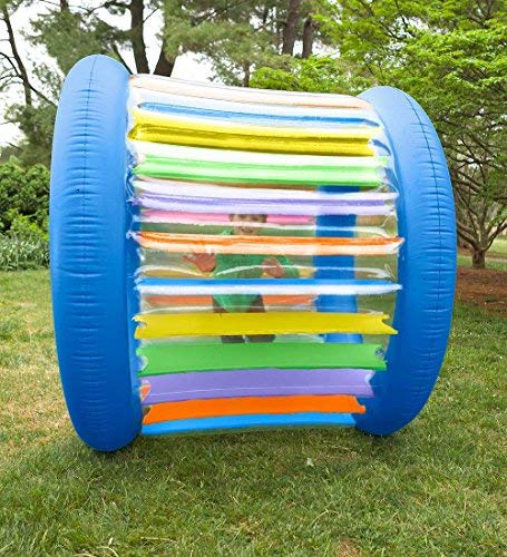 Roll With It Giant Heavy Duty Colorful Inflatable Rolling Wheel ...