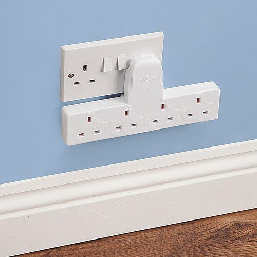 Mini Multi Plug Extension - 4 Plug Sockets In 1: Amazon.co.uk: DIY & Tools