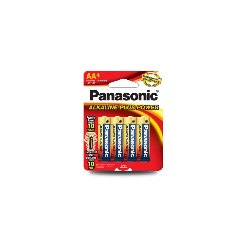 Amazon.com: Panasonic Alkaline Plus Power AA Batteries (4-Pack ...