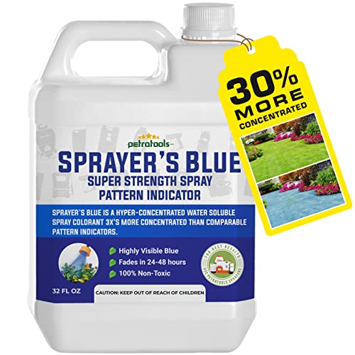 PetraTools Blue Herbicide Lawn Dye - Super Strength Concentrate 3X More ...