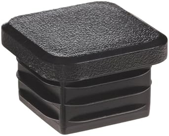 Kapsto 260 Q 3030 3 Polyethylene Square Plug, Black, 30 mm (Pack of 100 ...