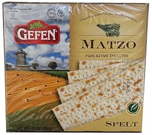 Amazon.com: Gefen Organic Spelt Matzo 11oz (3 Pack) All Natural