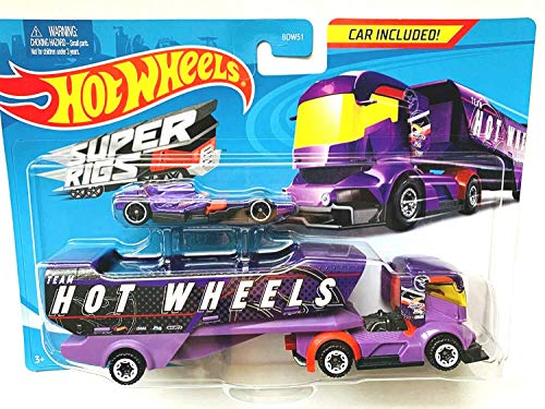 DieCast Hotwheels 2020 Super Rigs - Big Rig Heat (Purple) car Included ...