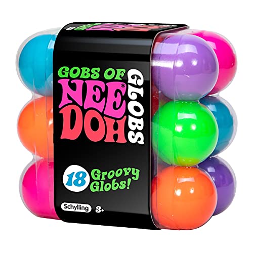 Schylling NeeDoh Teenie Gobs of Globs - Sensory Fidget Toy - 18 Mini ...
