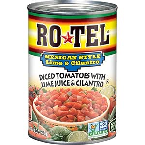 Amazon.com : Rotel, Diced Tomatoes with Lime and Cilantro 10 Oz ...