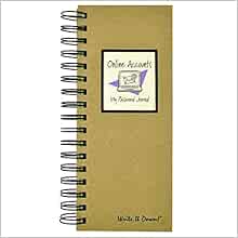 Online Accounts, My Password Journal - Mid Size: Journals Unlimited ...