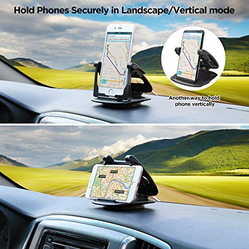 IPOW Universal 360 Degree Rotatable Car Dashboard Phone Mount Hold ...
