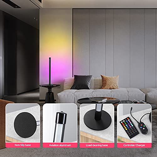 Mini LED RGB Corner Floor Lamp, Table/Desk Dream Color Changing Mood ...