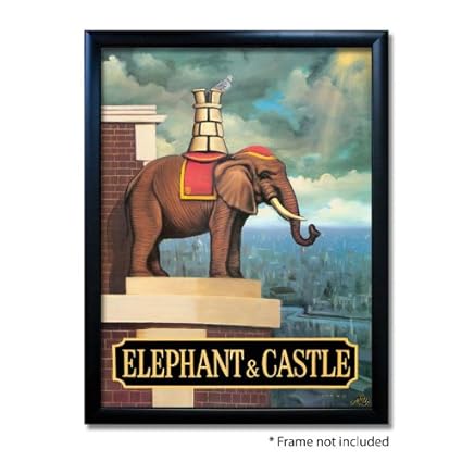 ELEPHANT & CASTLE Pub Sign Art POSTER PRINT: Amazon.co.uk: Kitchen & Home