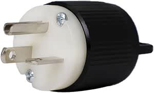6-20P Plug - NEMA Straight Blade 20 Amp, 250V Power Cord Plug ...