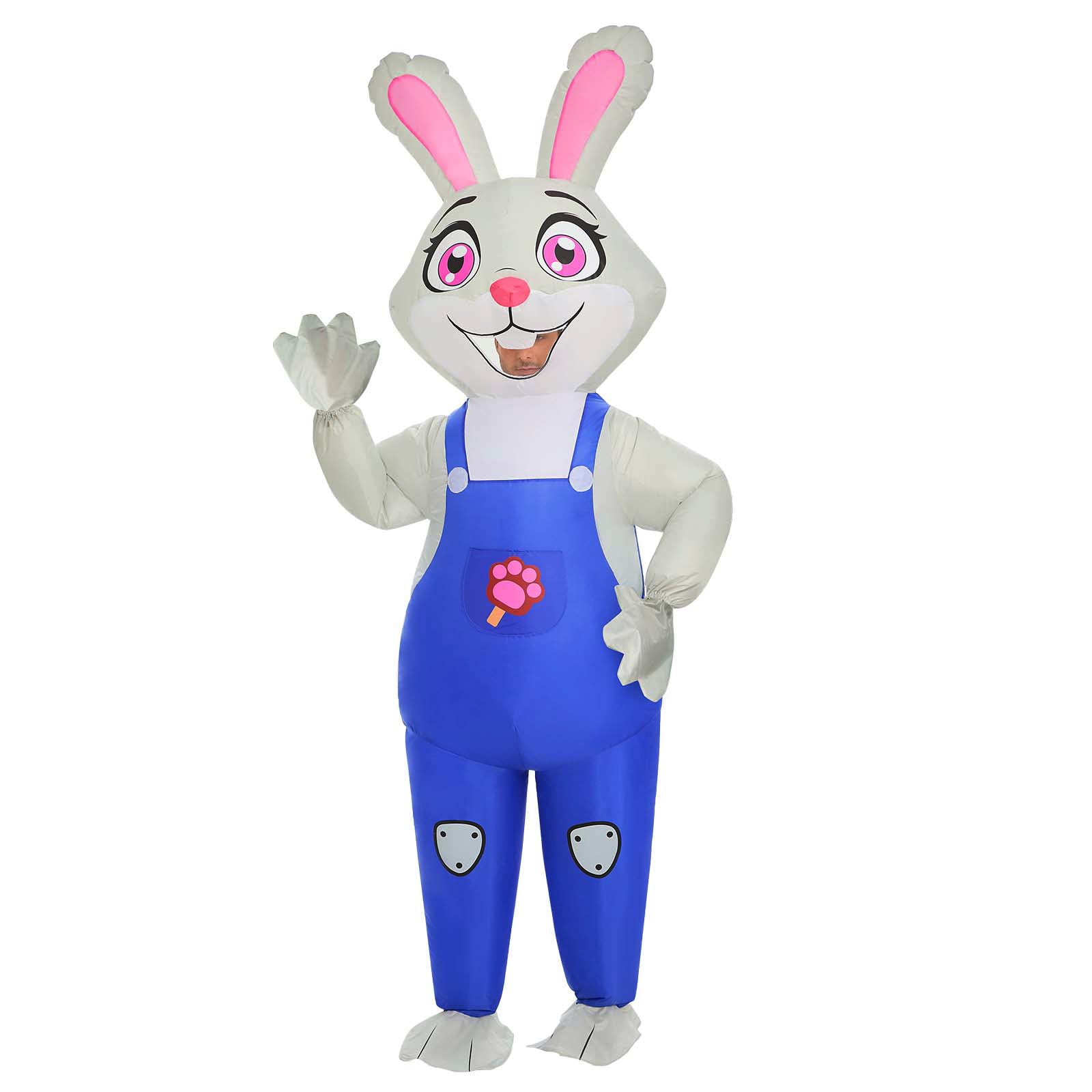 XYJKIDSES Easter Bunny Costume for Adult Inflatable Bunny Costumes for ...