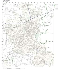 Amazon.com: ZIP Code Wall Map of Lafayette, LA ZIP Code Map Laminated: Home & Kitchen
