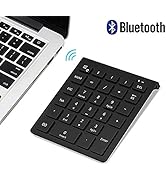 Amazon.com: Bluetooth Number Pad, Lekvey Aluminum Rechargeable Wireless ...