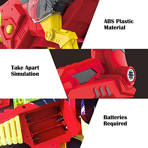 Dinosaur Toy Gun - 3-in-1 Transforming Dinosaur Blaster with Cool Sound ...