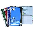 Hilroy Coil 5-Subject Wide Ruled Notebook, 9.5 X 6 Inches, 300 Pages ...