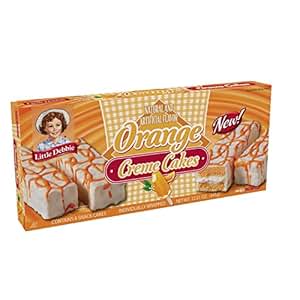 Amazon.com : Little Debbie Orange Creme Cakes 12.01oz [One Box with 8 ...