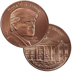 Amazon.com: 10 Pack Donald Trump 1 AVDP Oz .999 Pure Copper Coin Token ...