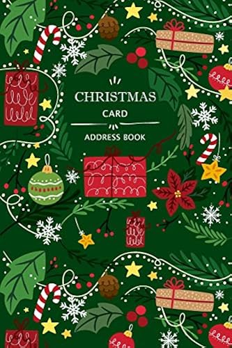 Christmas Card Address Book: Holiday Cards List Tracker Send and ...
