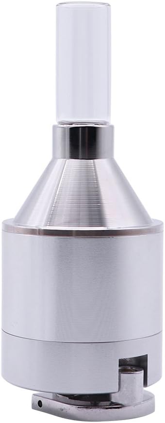 BESTOMZ Powder Grinder Metal Hand Spice Grinder with Glass Bottle ...