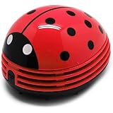 Cute Portable Beetle Ladybug cartoon Mini Desktop Vacuum Desk Dust ...