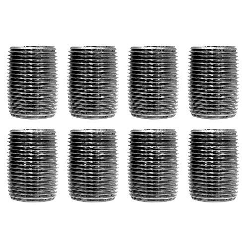 Pipe Decor 3/4” x 1” Malleable Cast Iron Pipe, Pre Cut, Industrial ...
