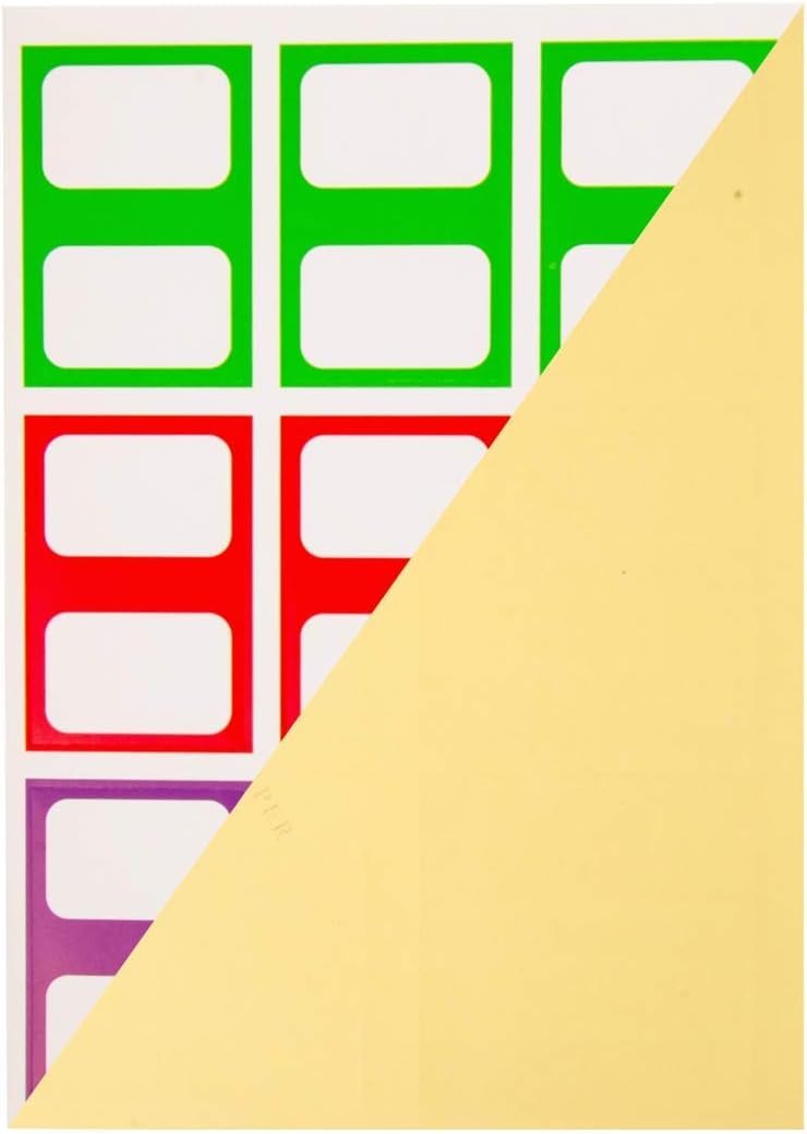 Harlington Group 54 Cable Labels Coloured Self-Adhesive Stickers Cord ...