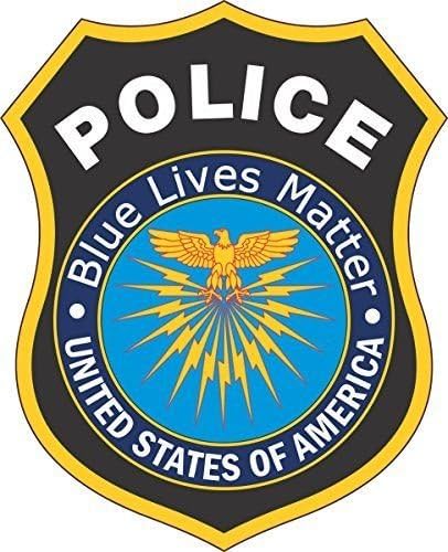 Amazon.com: StickerTalk Blue Lives Matter Vinyl Sticker, 4 inches by 5 ...