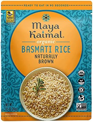 MAYA KAIMAL Naturally Brown Basmati Rice | 8.5oz (PACK of 3 ...