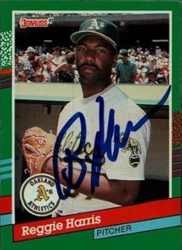 Reggie Harris autographed Baseball Card (Oakland Athletics) 1991 ...