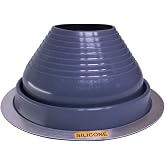 VIVIDA #7 Silicone Metal Roof Pipe Boot, High Temp Flexible Roof Jack ...