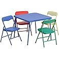 Amazon.com: Flash Furniture Mindy Kids 5-Piece set Folding Square Table and Chairs Set for ...