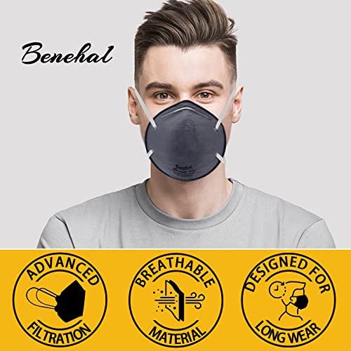 Benehal NIOSH Certified N95 Mask Pack of 20, Particulate Respirators ...