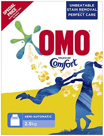 OMO Active Semi-Automatic Laundry Detergent Powder with Comfort, 2.5Kg ...