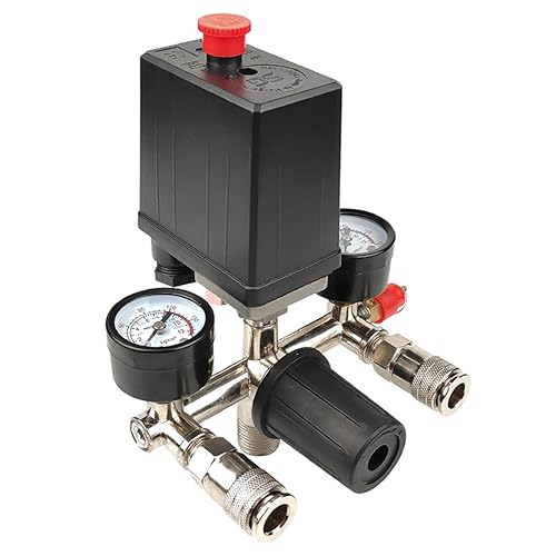 Air Compressor Pressure Switch With Regulator Control Valve Gauge, Air ...