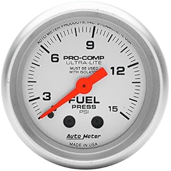 Amazon.com: Auto Meter 4411 Ultra-Lite Mechanical Fuel Pressure Gauge ...